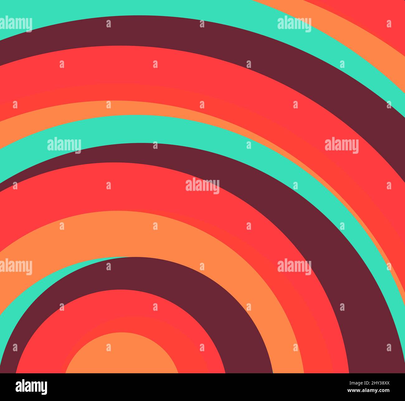 Abstract illustration of a colorful circle tunnel pattern Stock Photo ...