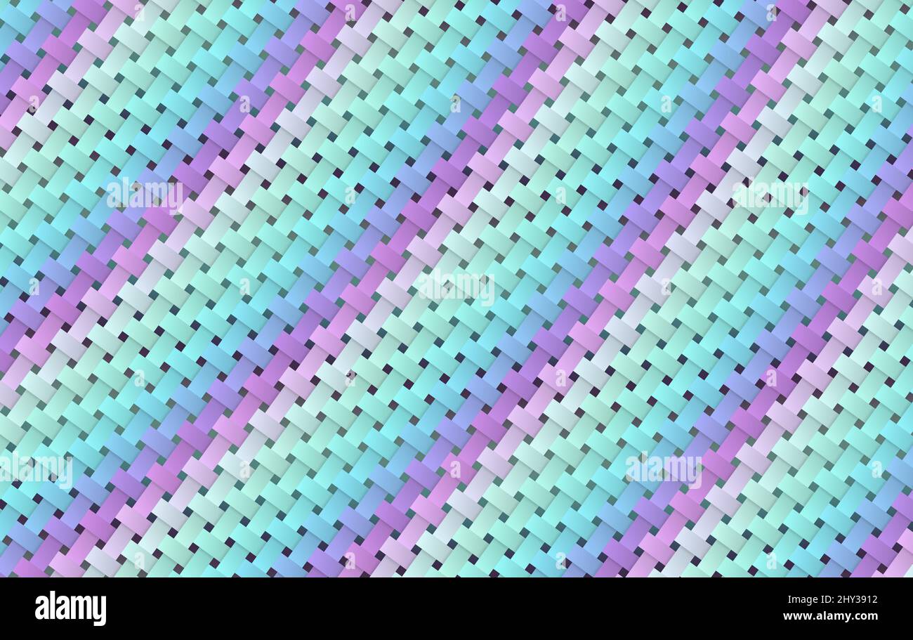 Illustration of a colorful abstract basket weave pattern Stock Photo ...
