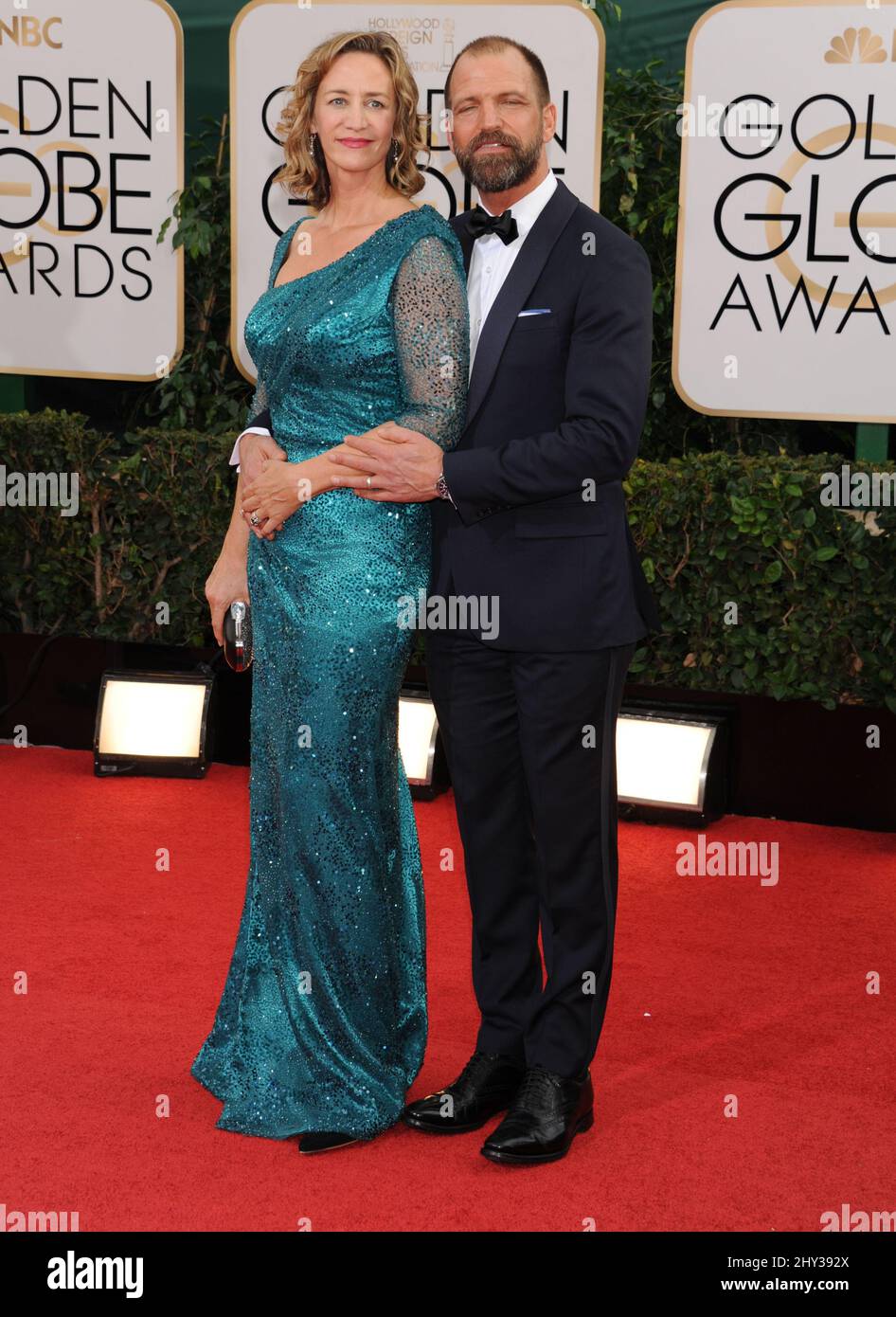 Janet McTeer arriving at the 71st annual Golden Globe Awards held at ...
