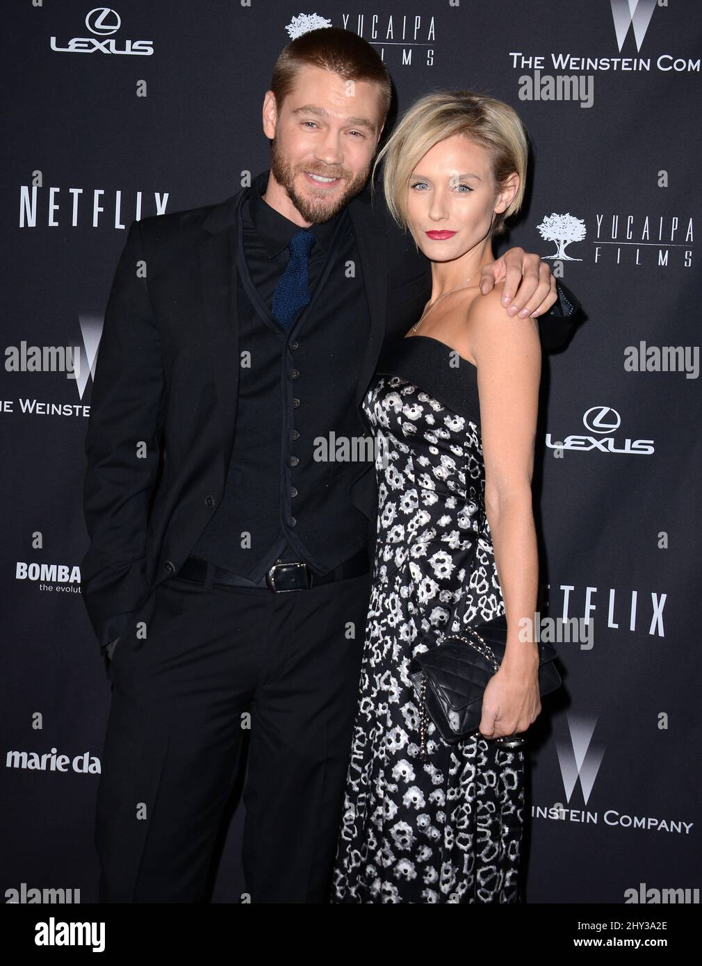 Chad Michael Murray and girlfriend Nicky Whelan attending The Weinstein ...
