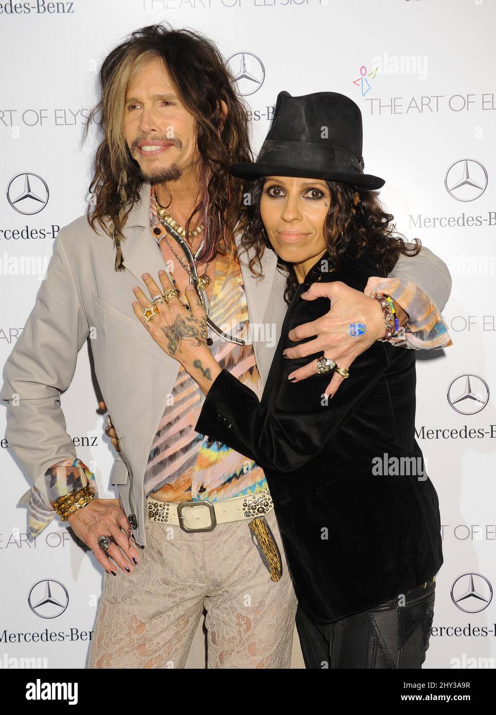 Steven Tyler & Linda Perry attending The Art of Elysium's 7th Annual ...