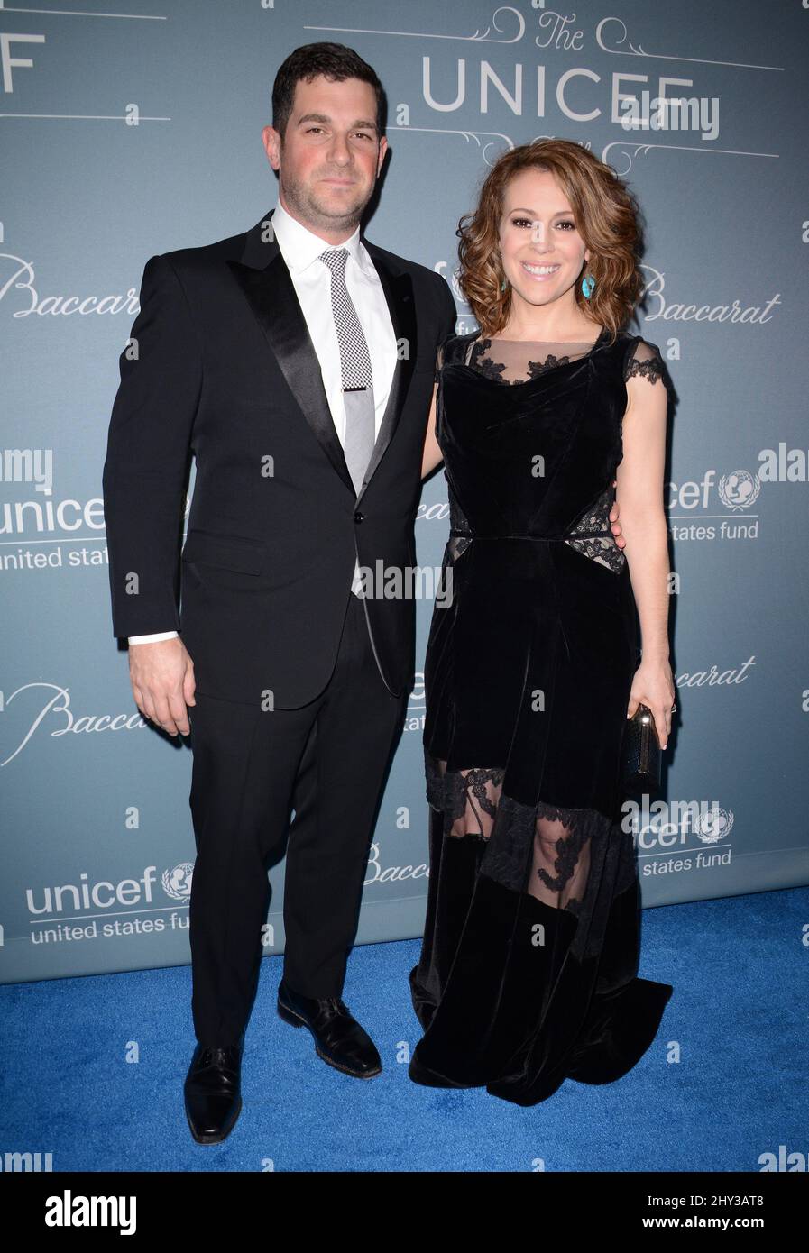Alyssa Milano, David Bugliari attending the 2014 UNICEF Ball in Los ...