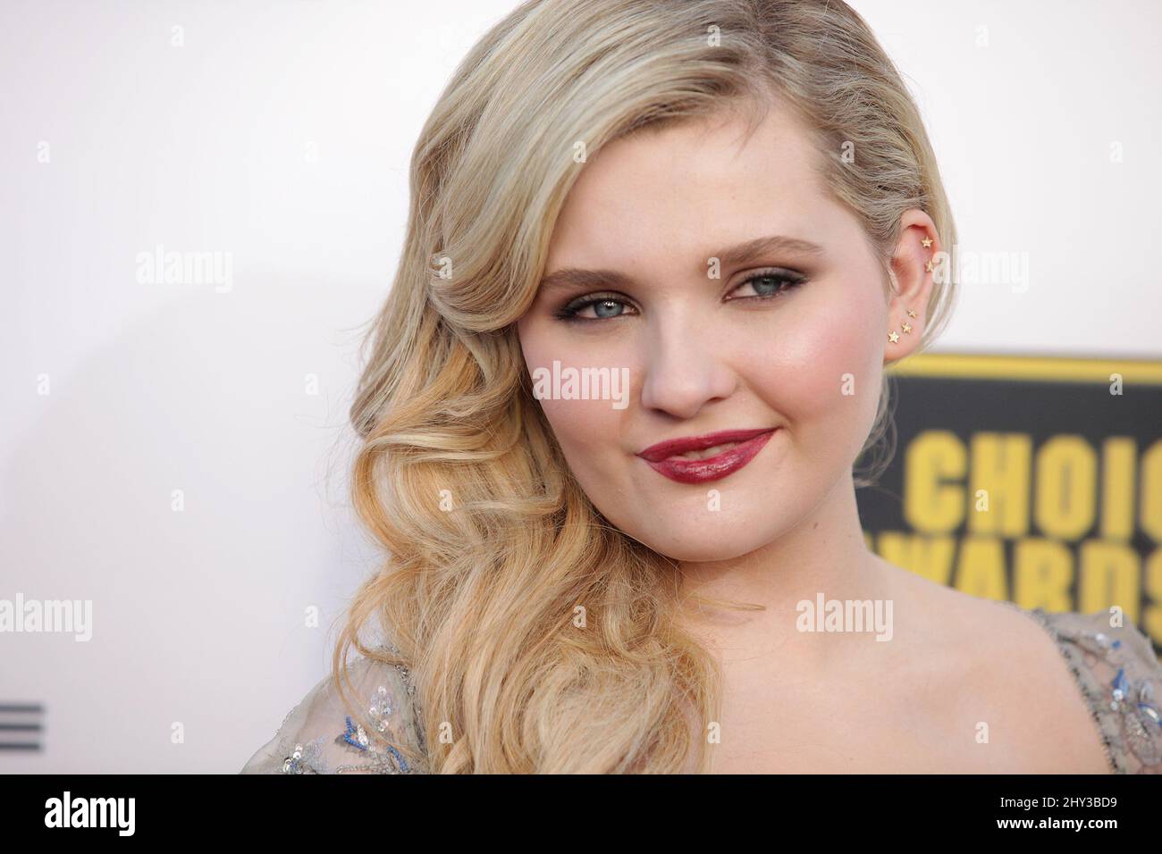 Abigail Breslin attending the 19th Annual Critics' Choice Movie Awards held at the Barker Hanger ...