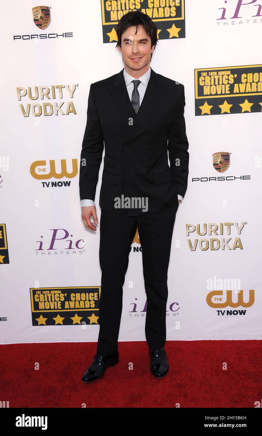 Ian Somerhalder attending the 19th Annual Critics' Choice Movie Awards ...