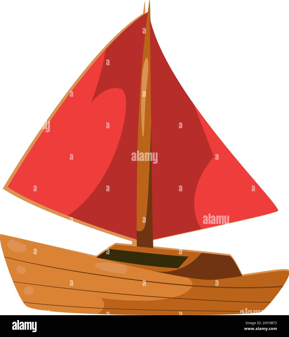 Red schooner Stock Vector Images - Alamy