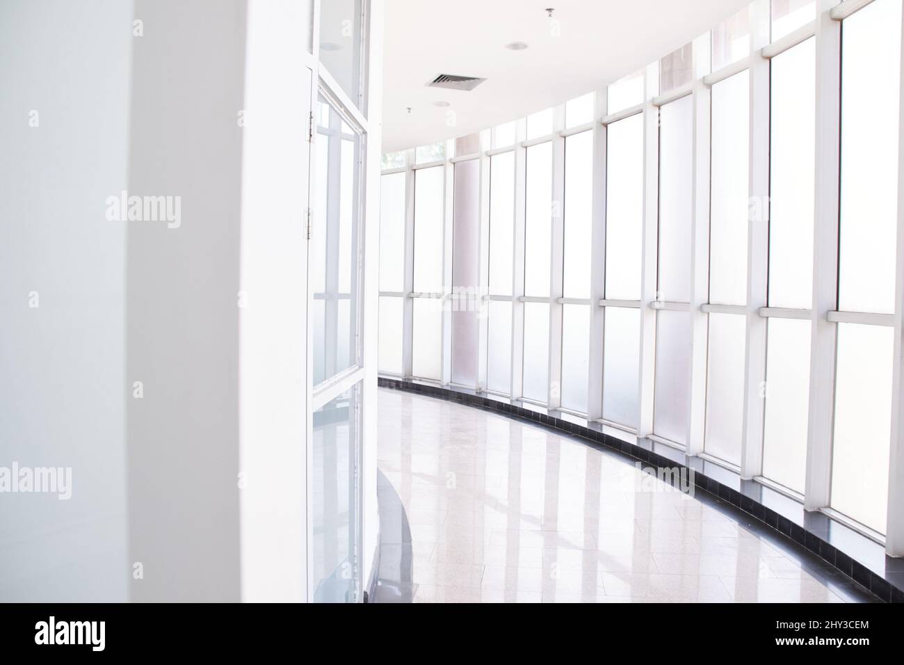 Closeup of a modern white building interior Stock Photo - Alamy