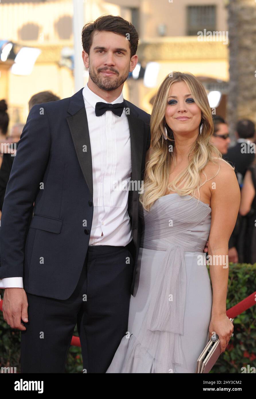 Kaley Cuoco & Ryan Sweeting attends the 20th Annual SAG Awards at ...
