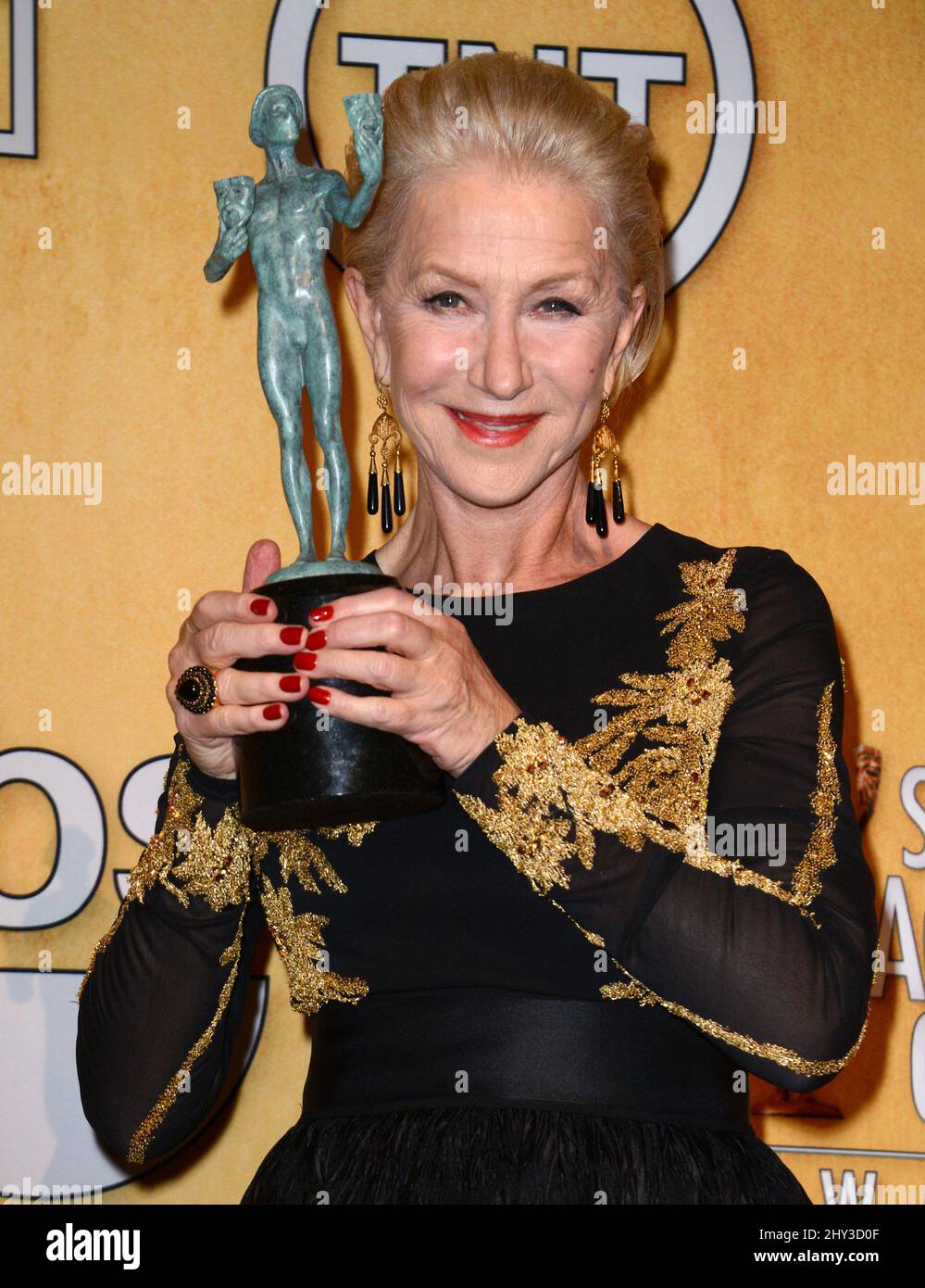 Helen Mirren attending the press room at the 20th Annual Screen Actors ...
