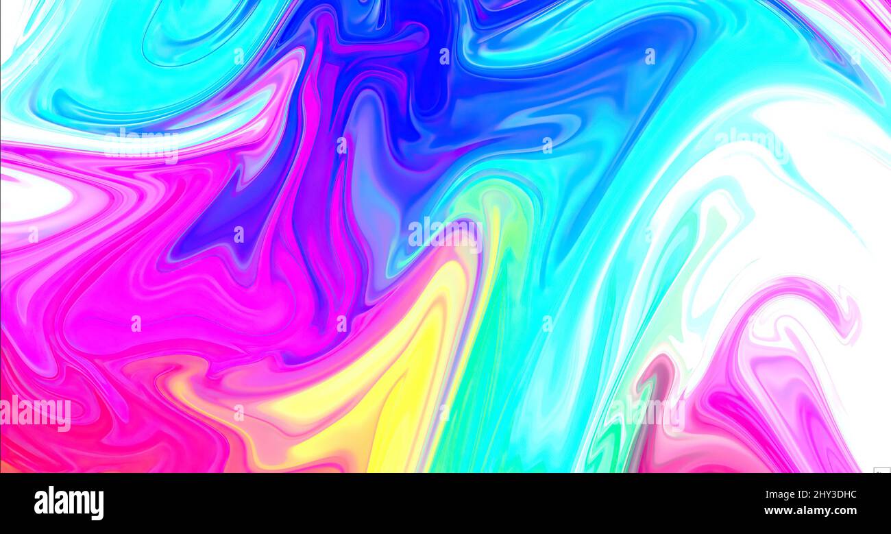 Colorful paint mix with gradient vivid colors Stock Photo - Alamy