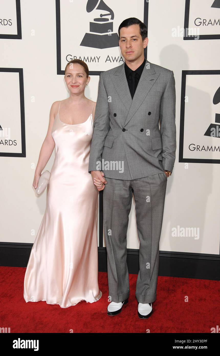 Marc Ronson arrives at the 56th annual Grammy Awards at Staples Center ...
