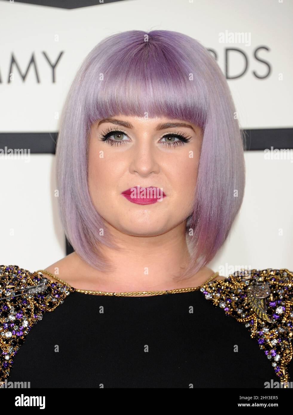 Kelly Osbourne Purple Hair Bangs