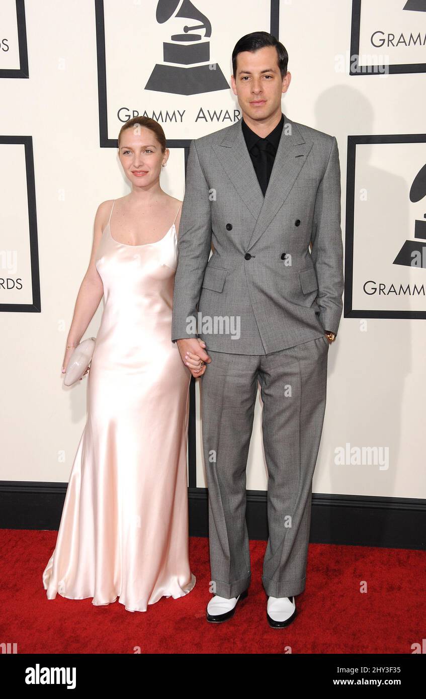 Marc Ronson arrives at the 56th annual GRAMMY Awards at Staples Center ...
