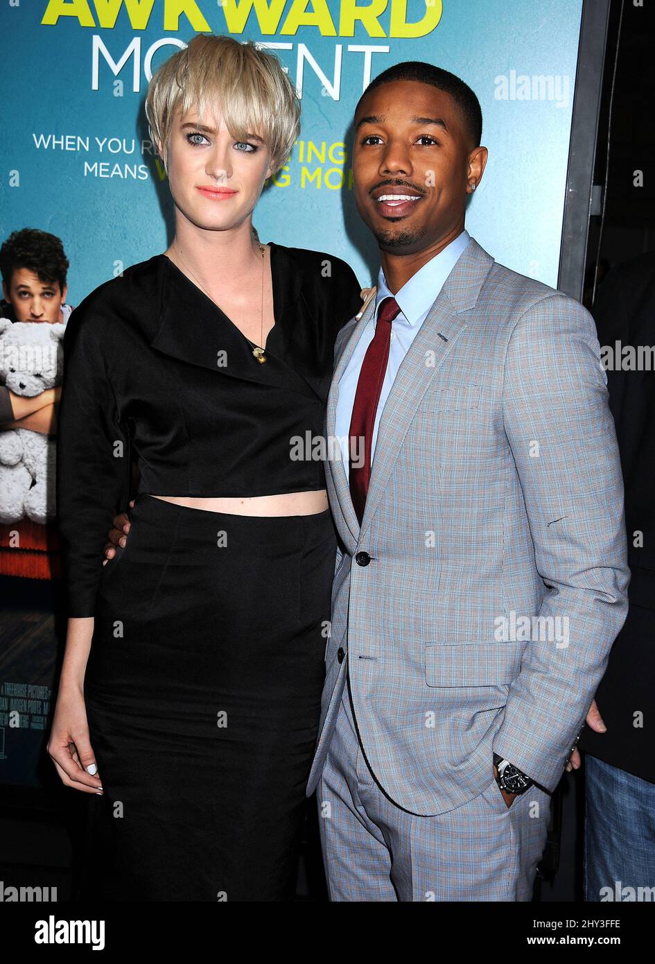 Mackenzie Davis and Michael B. Jordan at the premiere for 'That Awkward ...