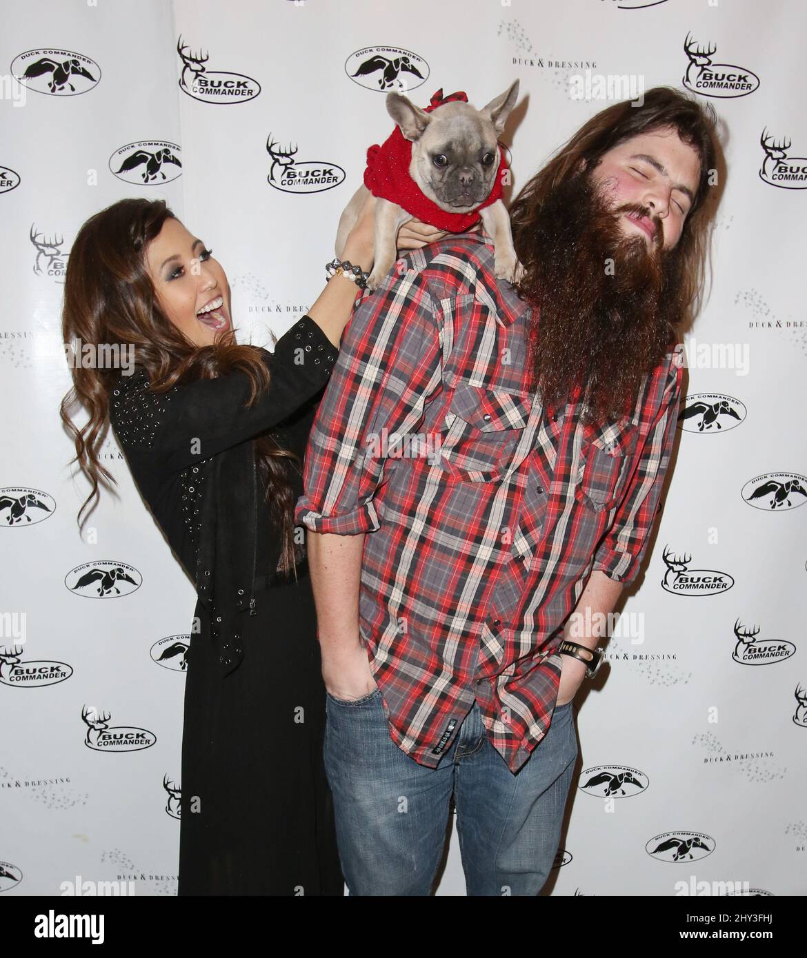 Rebecca Robertson and John-David Owen attend a Duck Dynasty event as ...