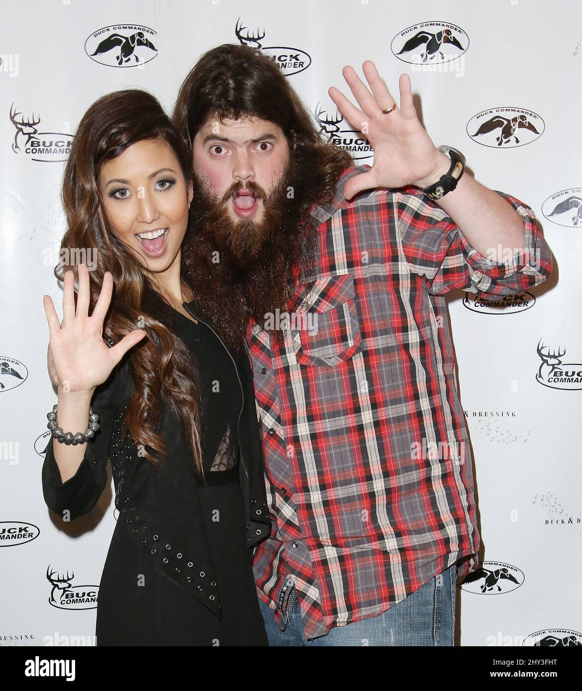 Rebecca Robertson and John-David Owen attend a Duck Dynasty event as ...