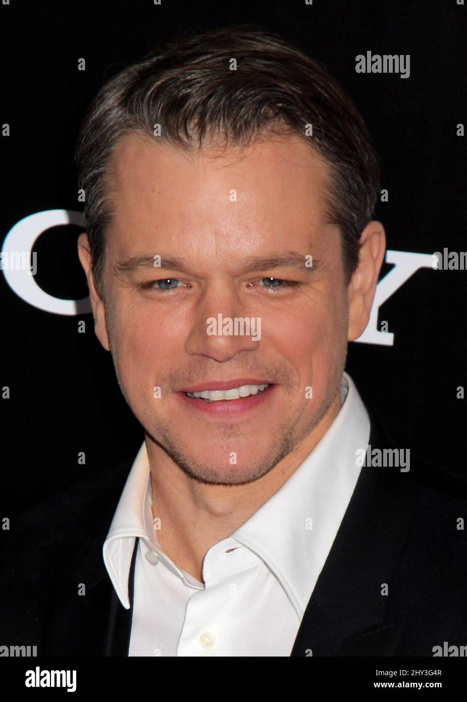 Matt Damon attending the premiere of "The Monuments Men" at the ...