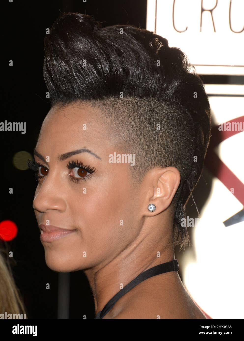 Dominique Tipper attending the Vampire Academy premiere held at Regal ...