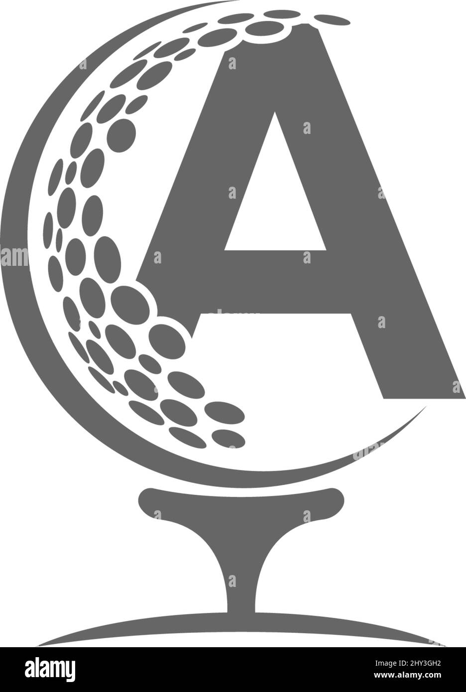 Letter C and golf ball icon logo design illustration Stock Vector Image ...