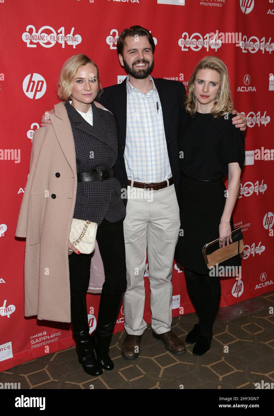 Diane Kruger, A.J. Edwards, Brit Marling attending The Better Angels ...