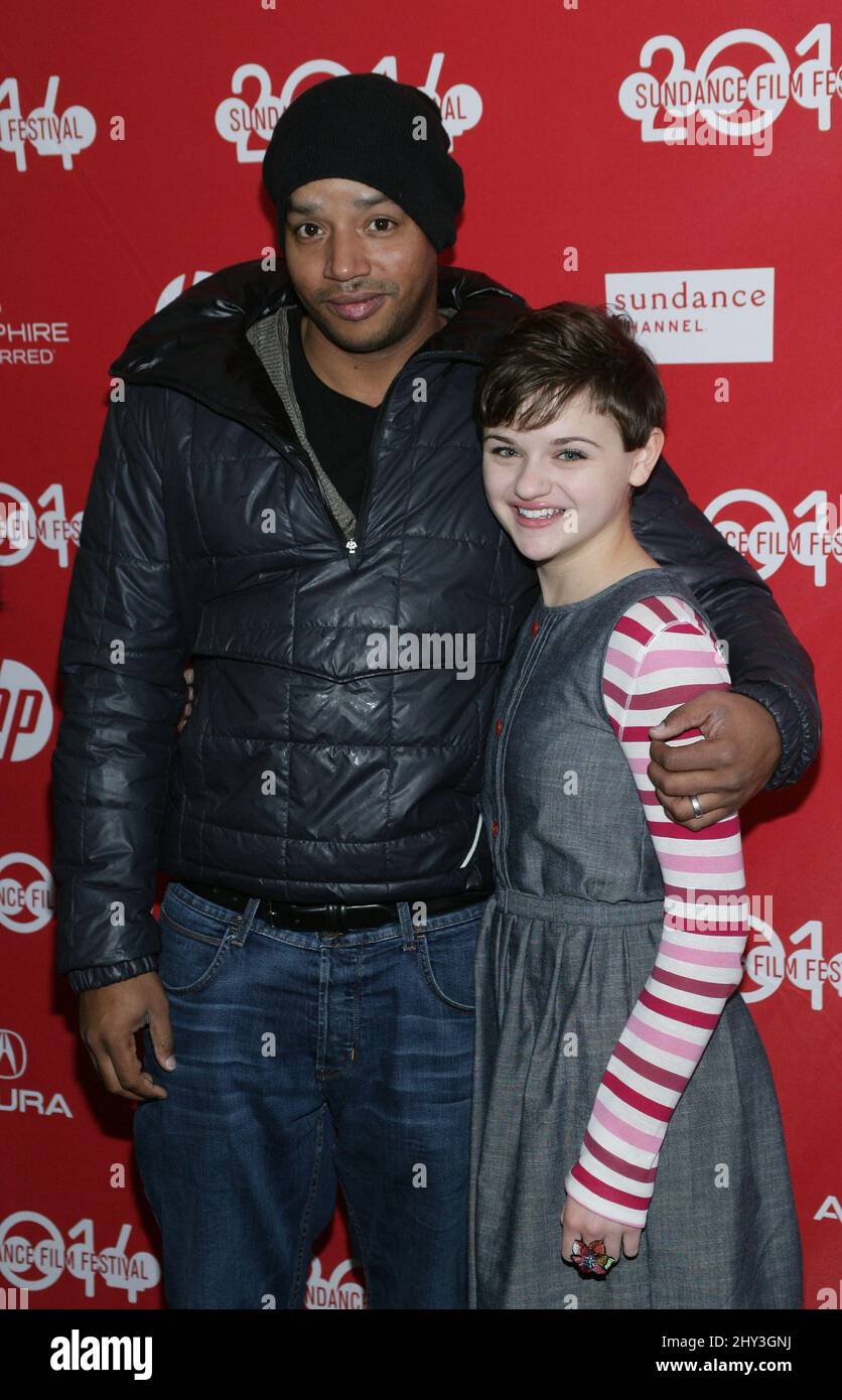 Donald Faison, Joey King attending the Wish I Was Here Premiere at 2014 ...