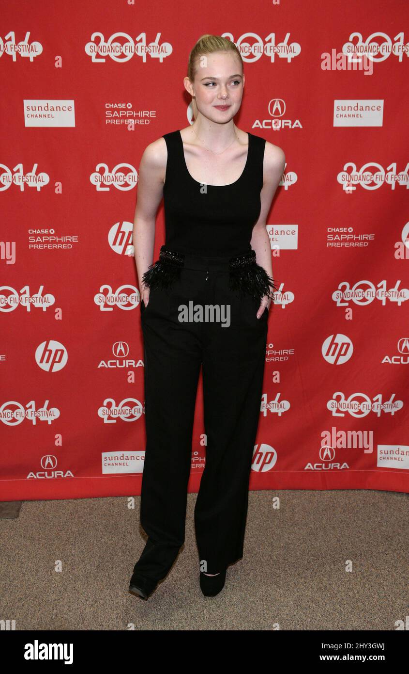 Elle Fanning attending the Young Ones Premiere at the 2014 Sundance ...