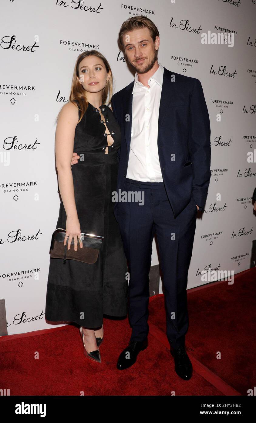 Elizabeth Olsen and Boyd Holbrook attending the event Forevermark ...