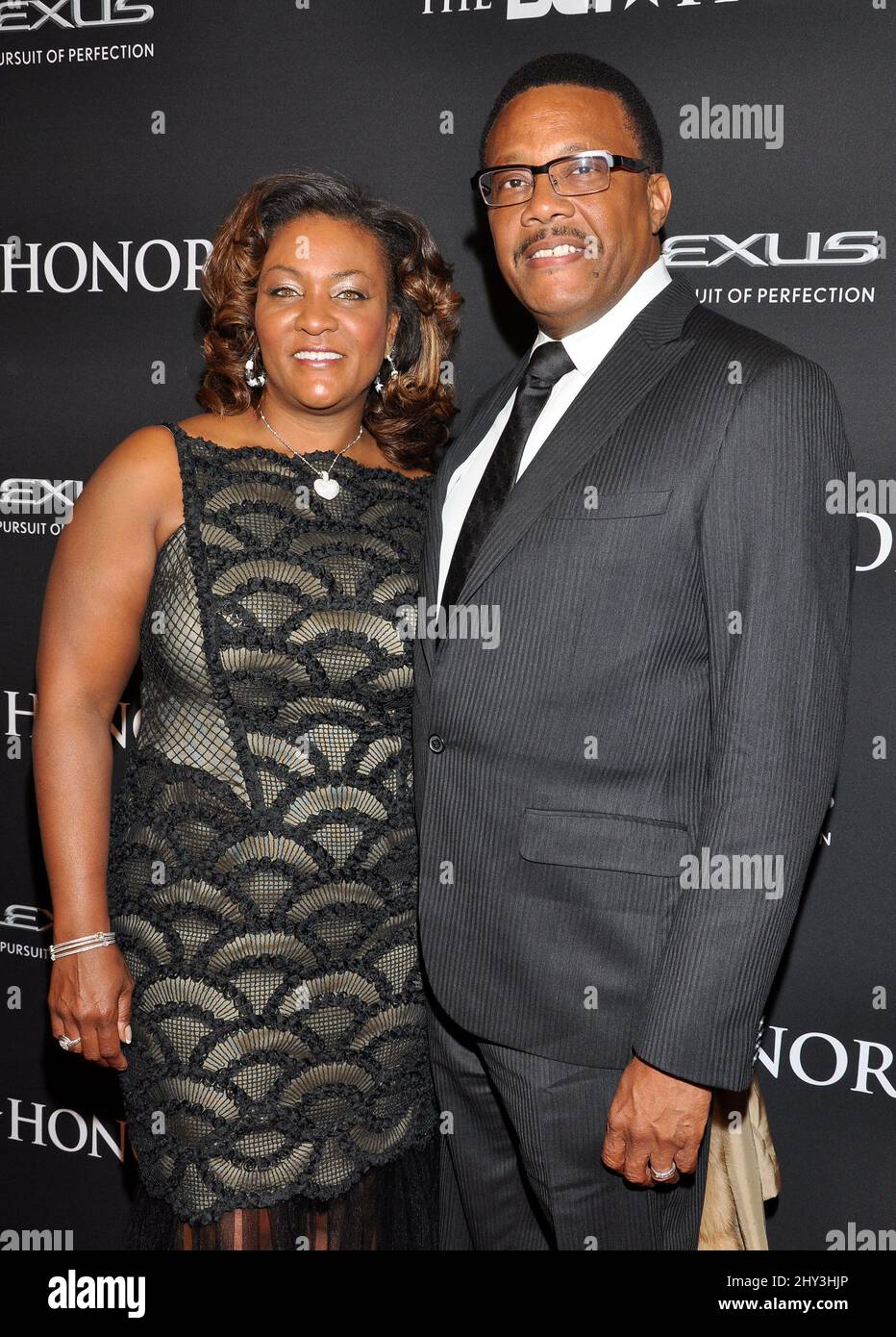 Judge Joe Mathias and Linda Mathias attending the 2014 BET Honours ...