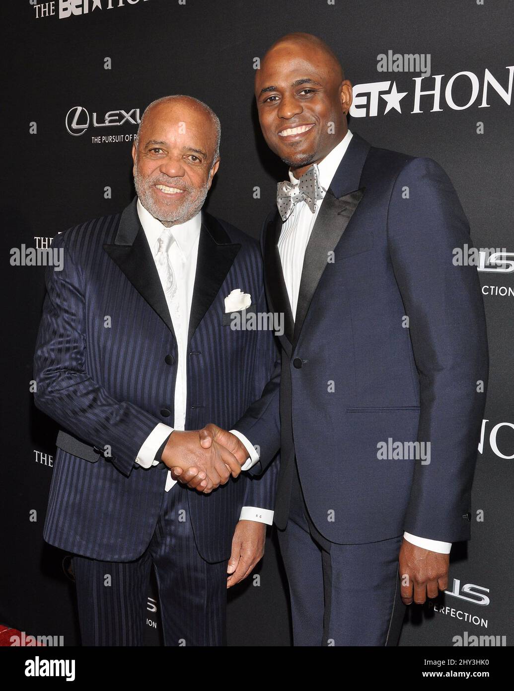 Berry Gordy and Wayne Brady attending the 2014 BET Honours Awards in ...