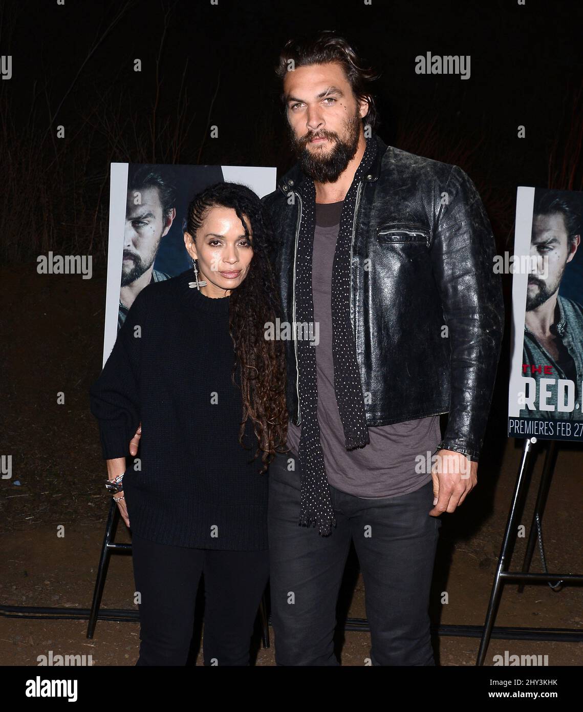 Lisa Bonet and Jason Momoa attending The Red Road special premiere ...