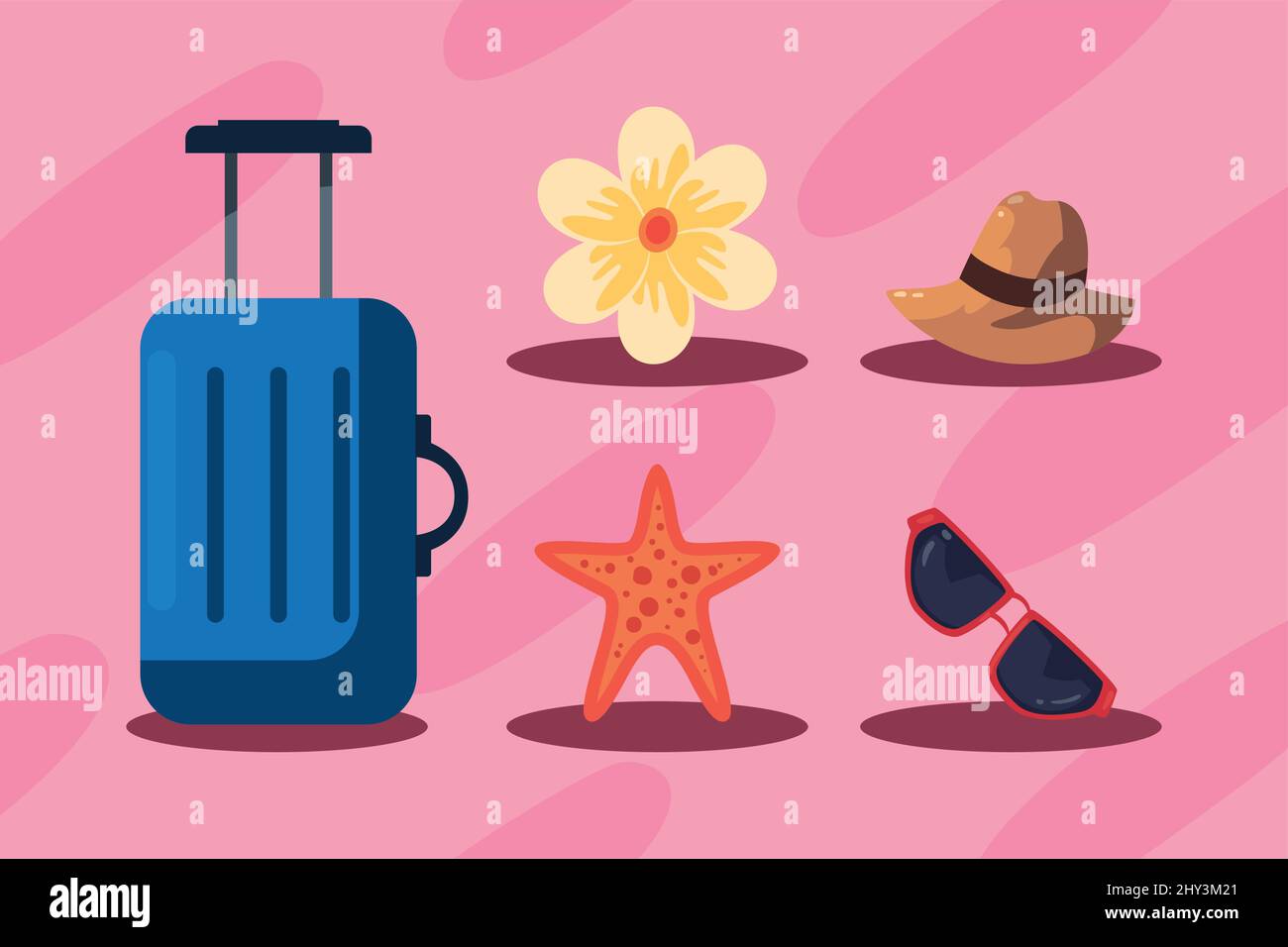 Rolling into the beach Stock Vector Images - Alamy