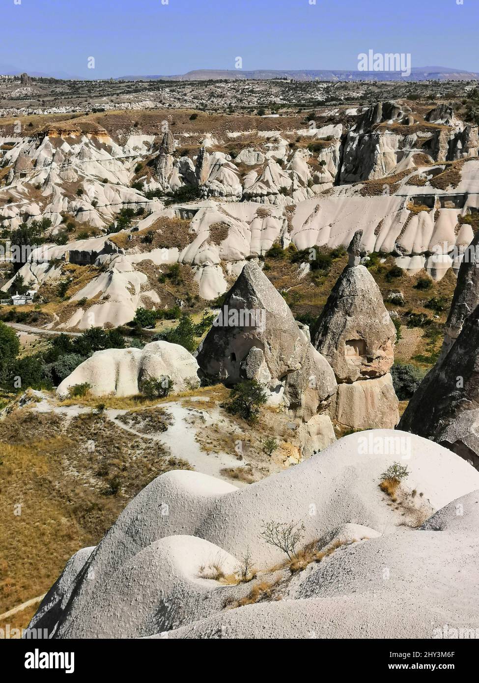 Photo of sharp rock peaks in Cappadocia Stock Photo - Alamy