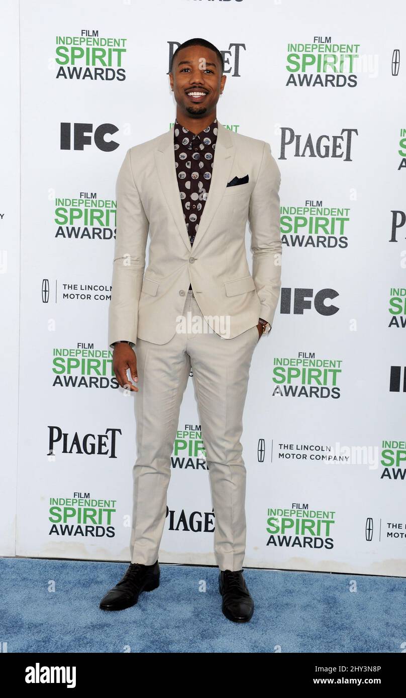 Michael B. Jordan attending the Film Independent Spirit Awards 2014 ...