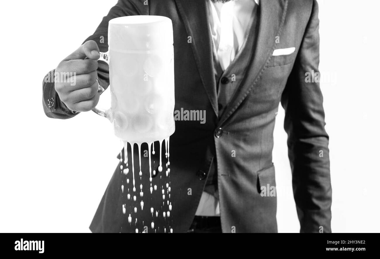 Beer pour Black and White Stock Photos & Images - Alamy