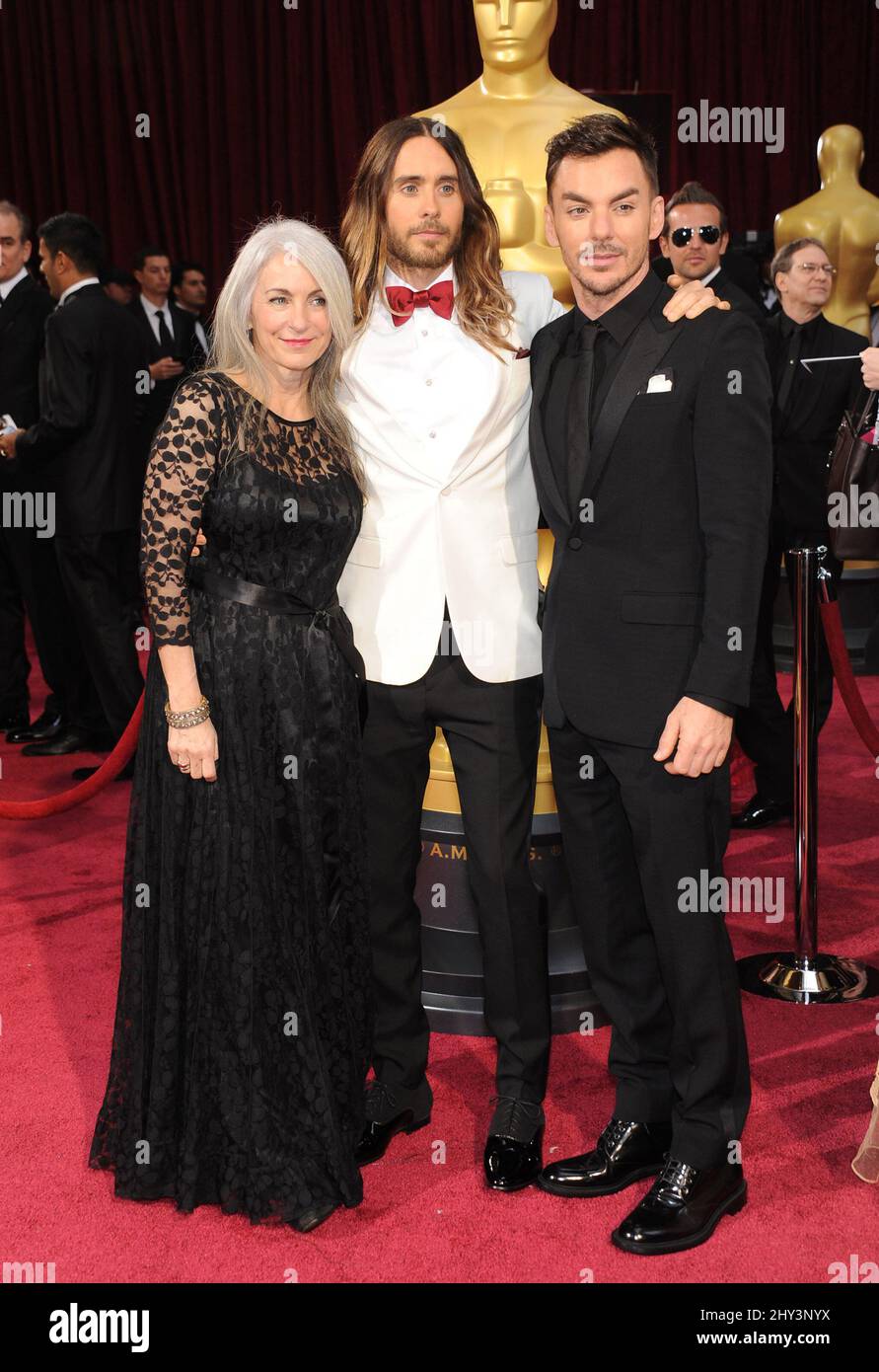 Constance Leto, Jared Leto and Shannon Leto arriving at the 86th ...