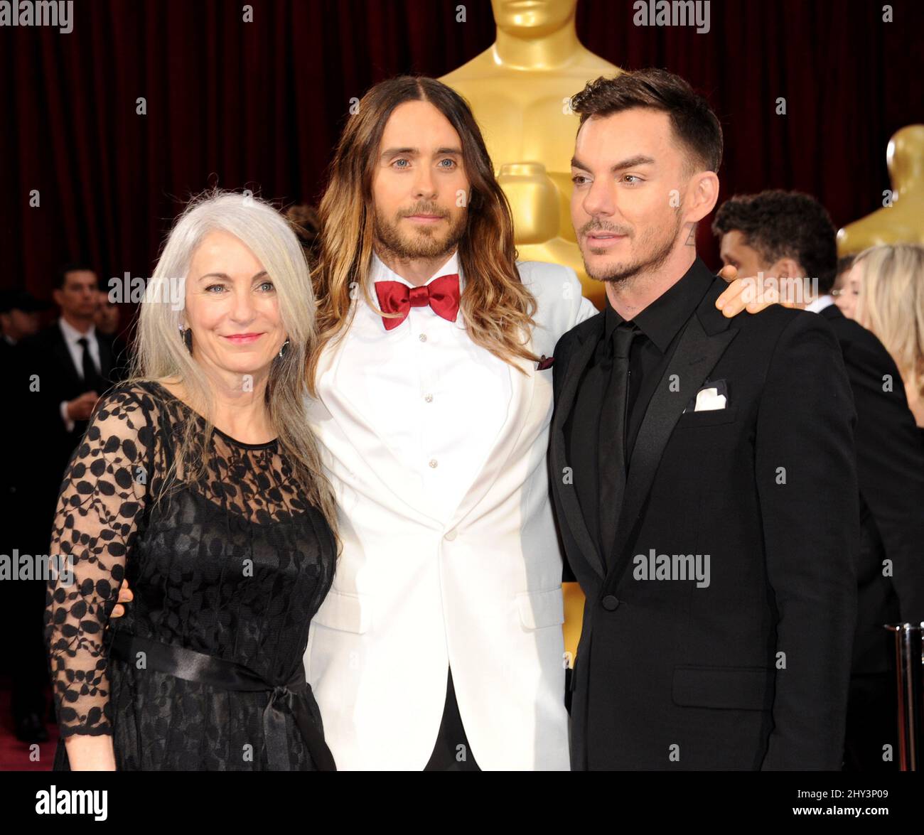 Constance Leto, Jared Leto and Shannon Leto arriving at the 86th ...