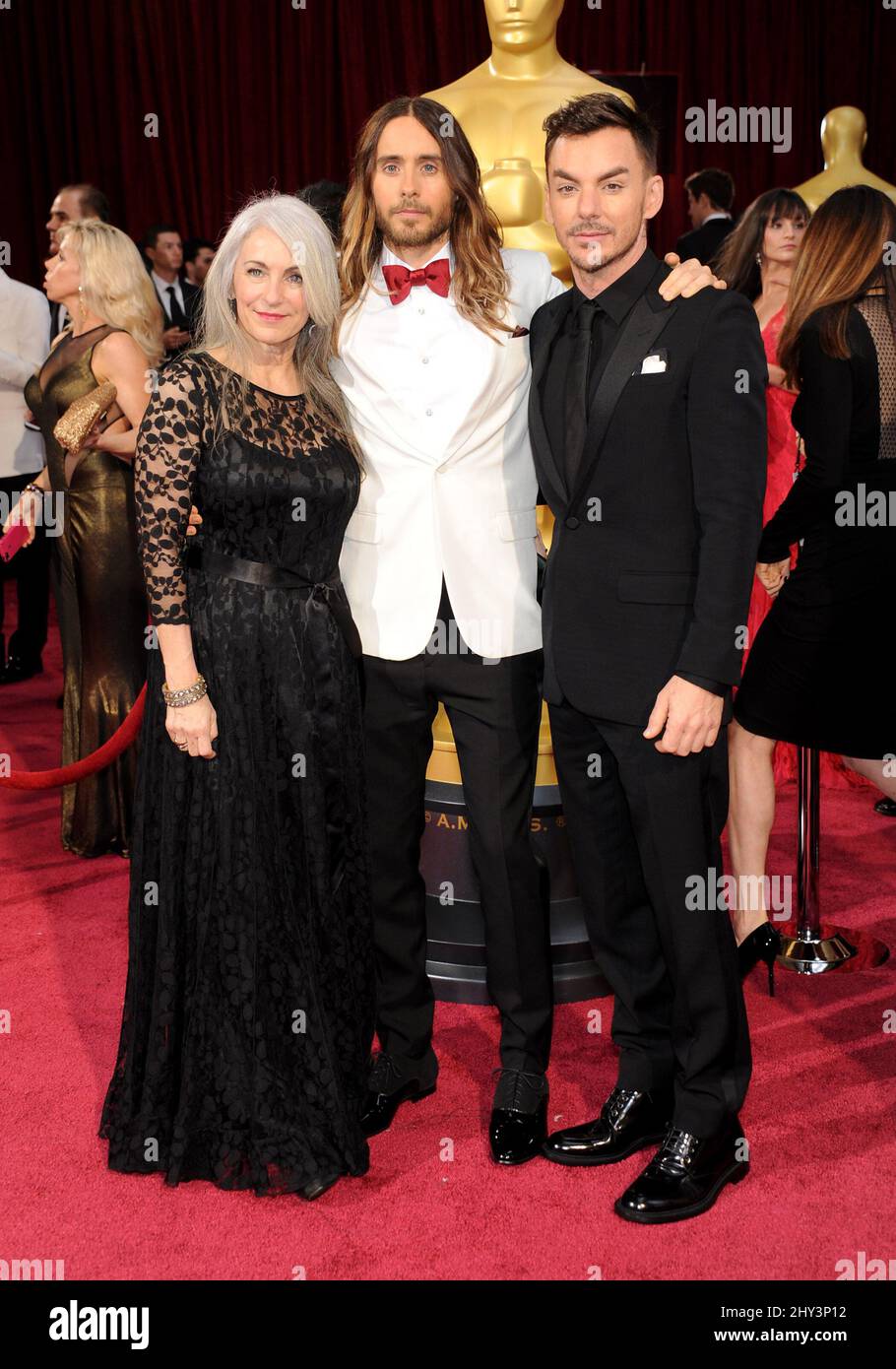 Constance Leto, Jared Leto and Shannon Leto arriving at the 86th ...
