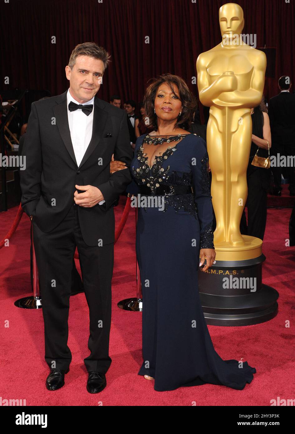 Roderick Spencer and Alfre Woodard arriving at the 86th Academy Awards ...