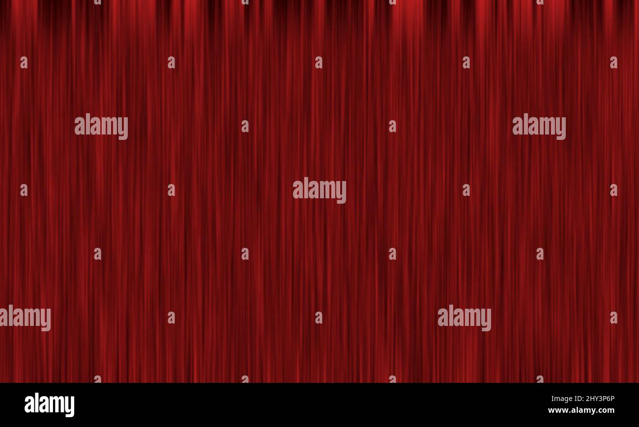 Illustrated red theater curtain background with copy space Stock Photo ...