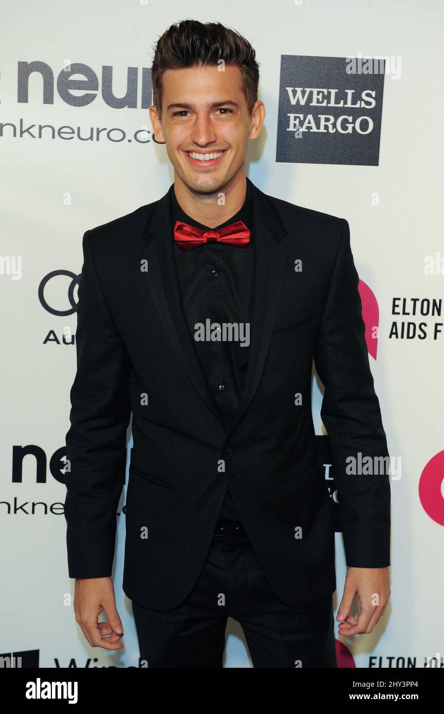 Asher Monroe arriving for the 2014 Elton John AIDS Foundation Academy ...
