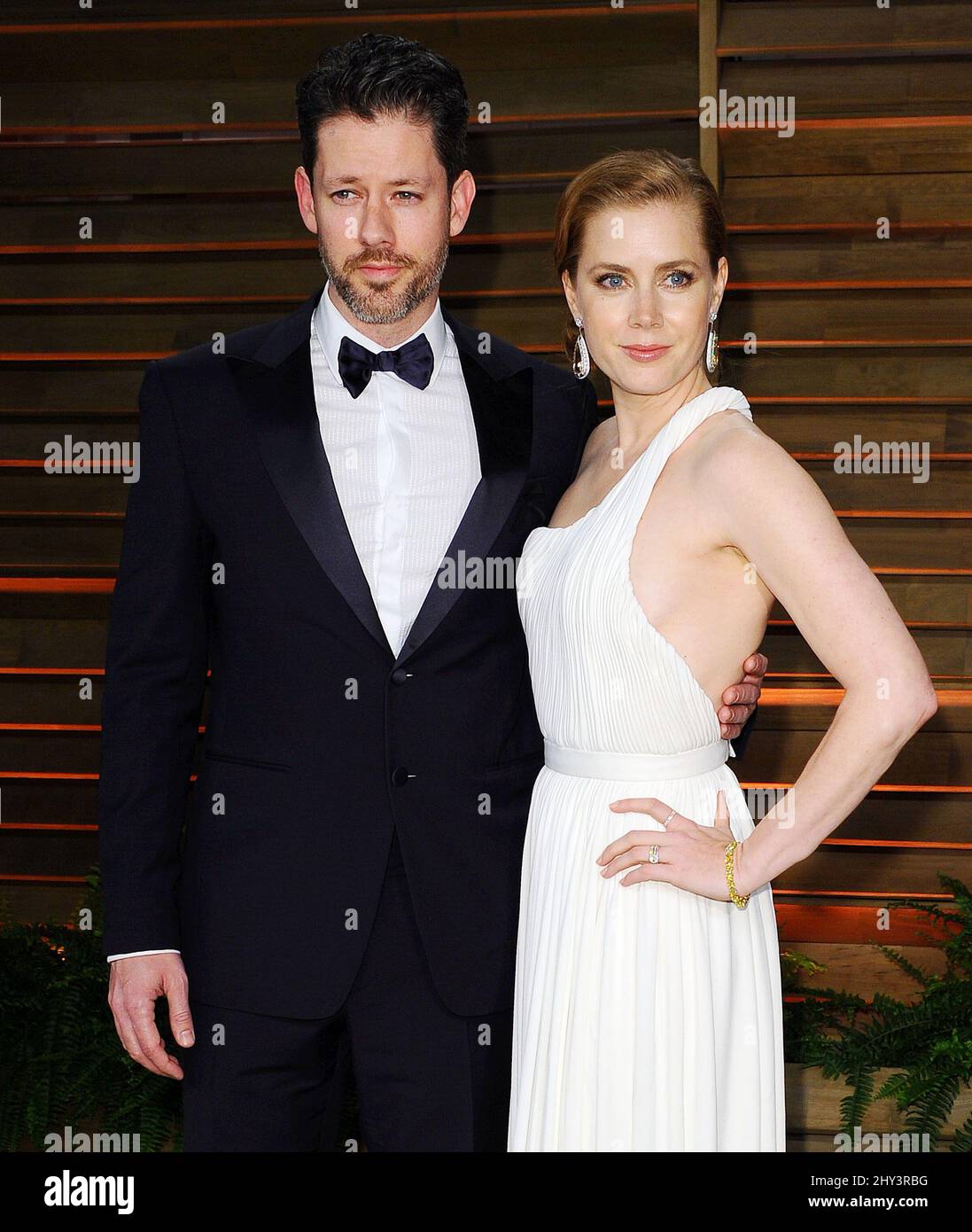 Amy Adams and boyfriend Darren Legallo attending the Vanity Fair Oscar ...