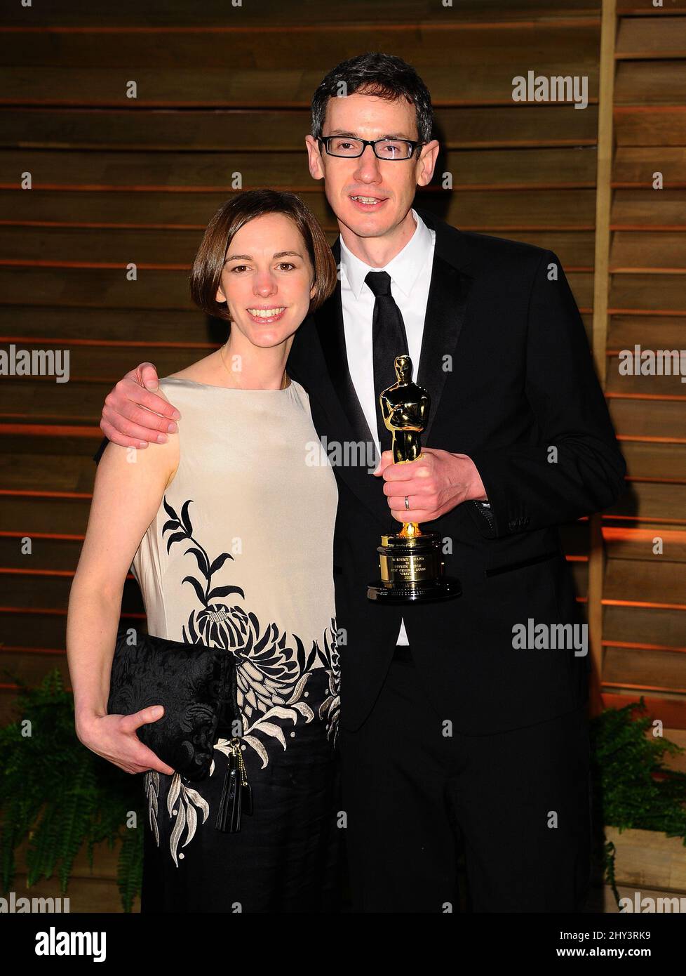 Steven Price and Gemma Price attending the Vanity Fair Oscar Party ...