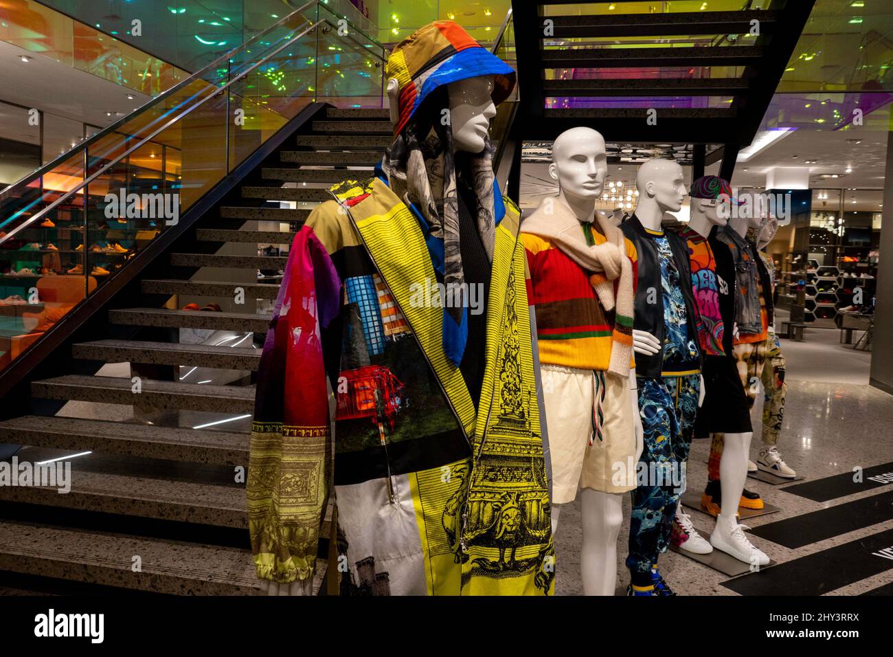 Menswear department in Saks Fifth Avenue flagship store features ...