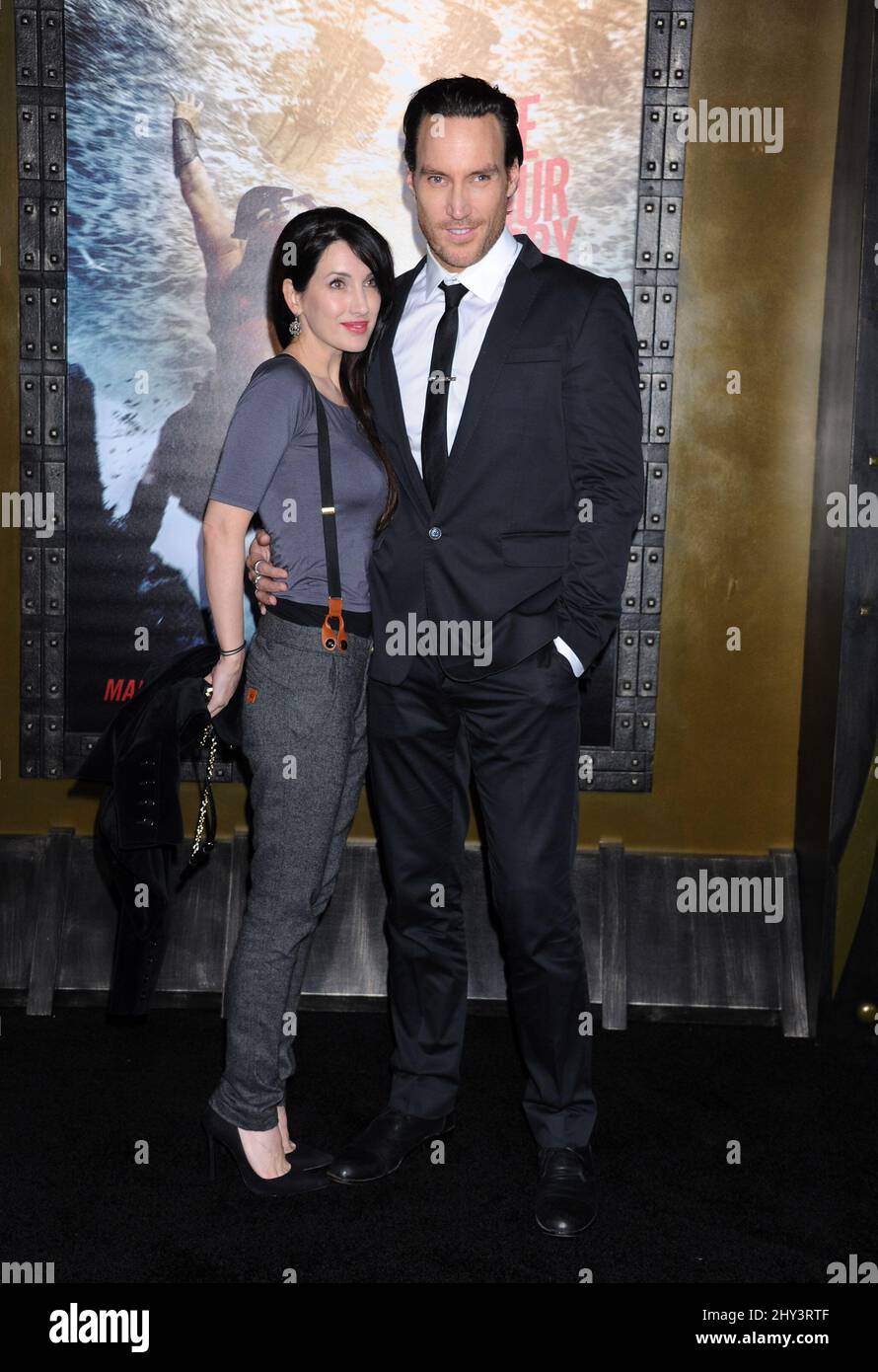Callan Mulvey and Rachel Thomas attending the Los Angeles Premiere of ...
