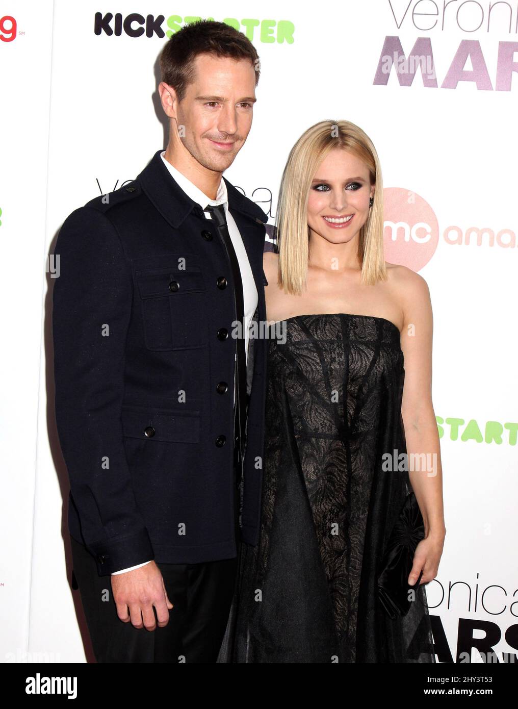 Jason Dohring and Kristen Bell attending the Veronica Mars New York ...