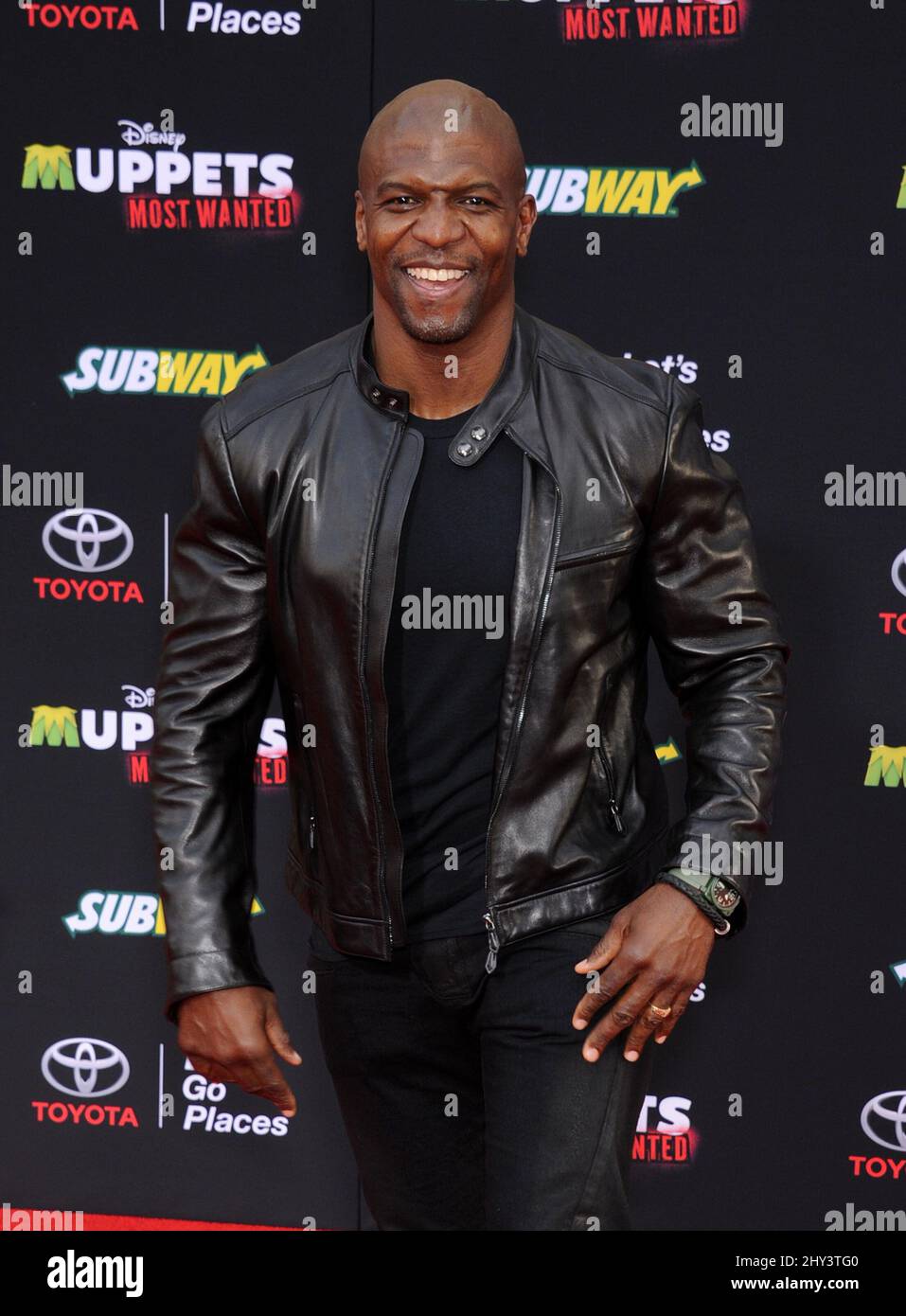 Terry Crews attending the Muppets Most Wanted Los Angeles Premiere at ...