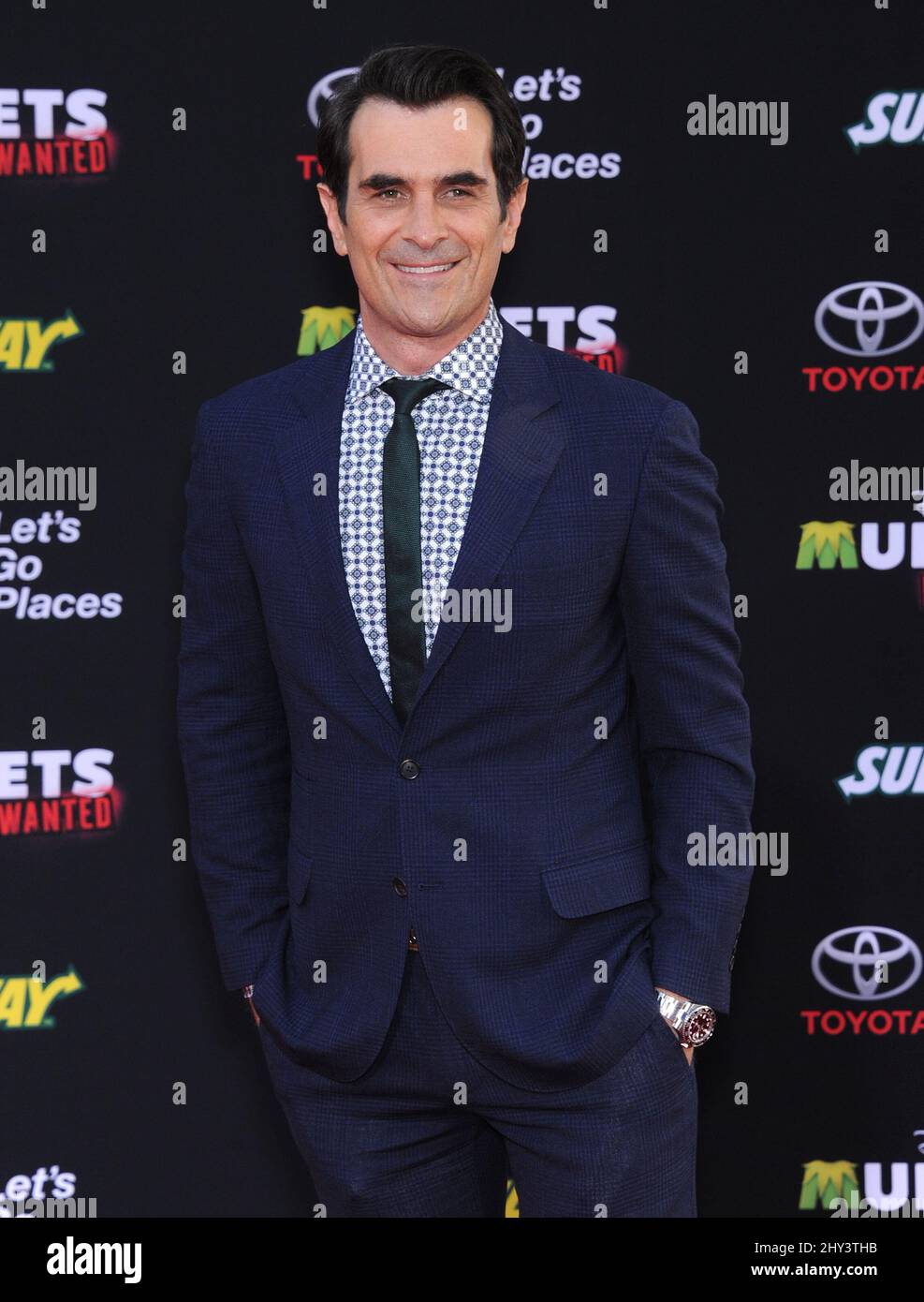 Ty Burrell attending the Muppets Most Wanted Los Angeles Premiere at ...