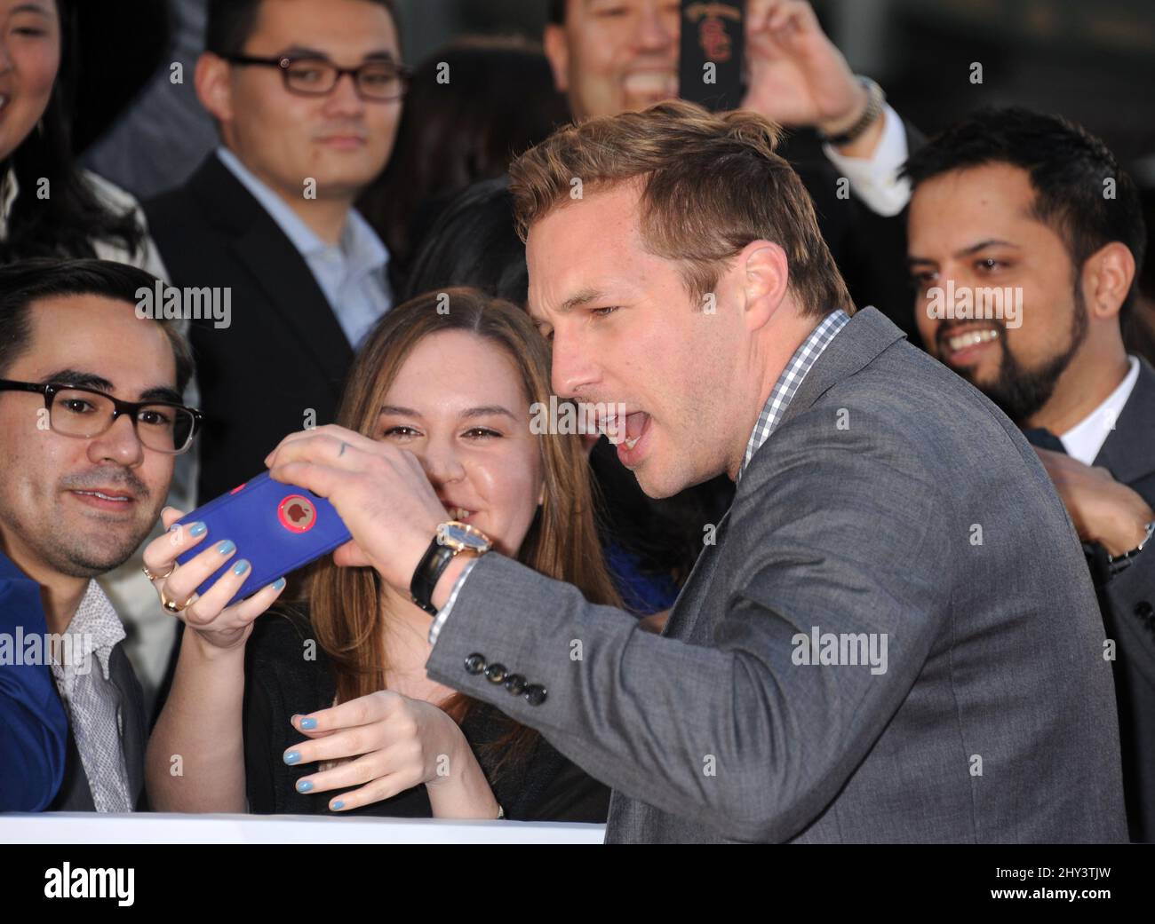 Ryan Hansen attending the premiere of Veronica Mars in Los Angeles ...