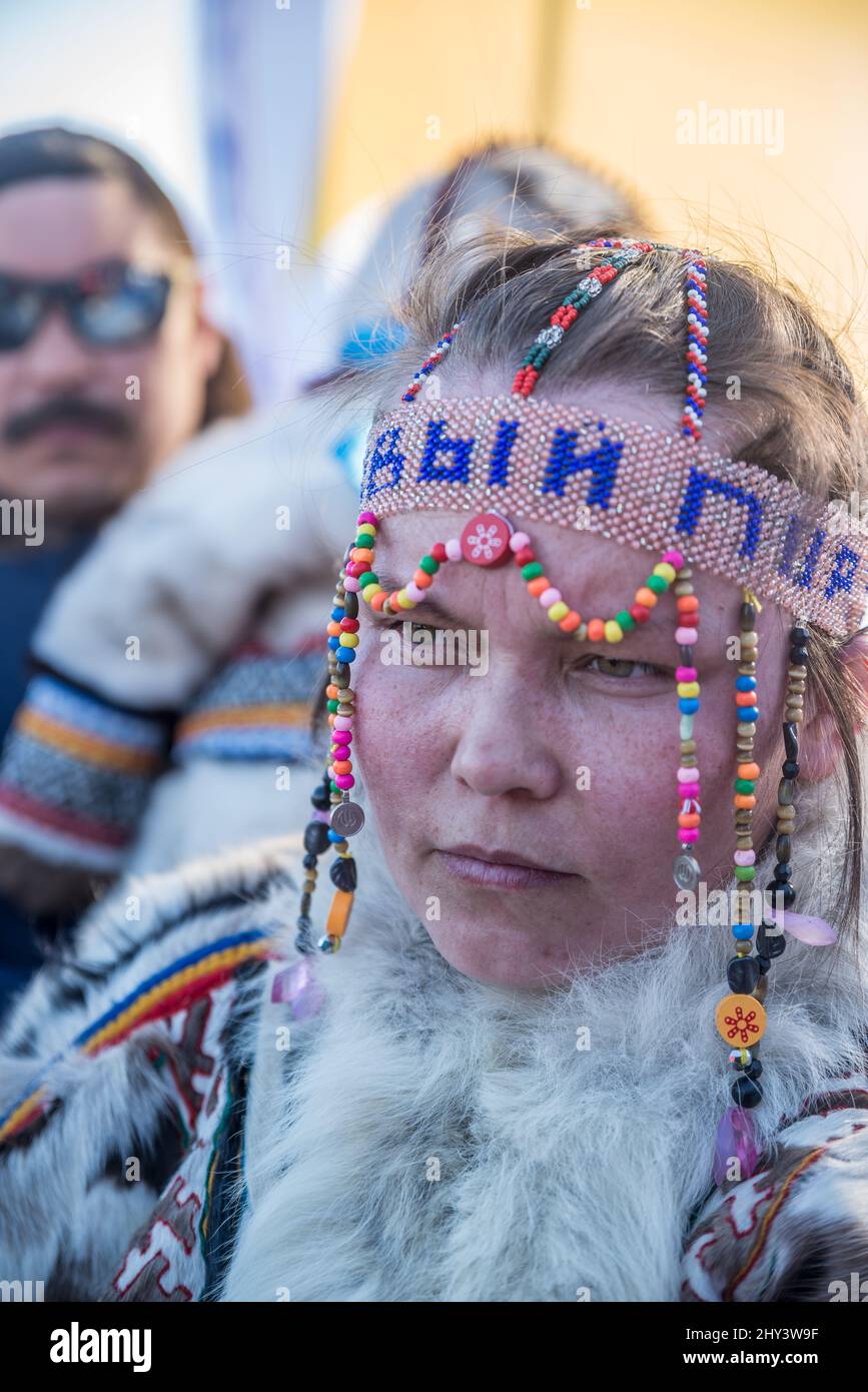 Samoyed woman in traditional clothes hi-res stock photography and ...