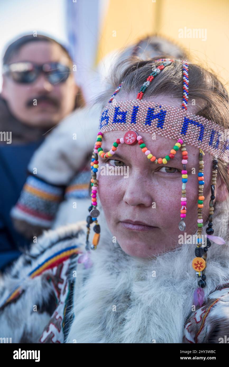 Samoyed woman in traditional clothes hi-res stock photography and ...