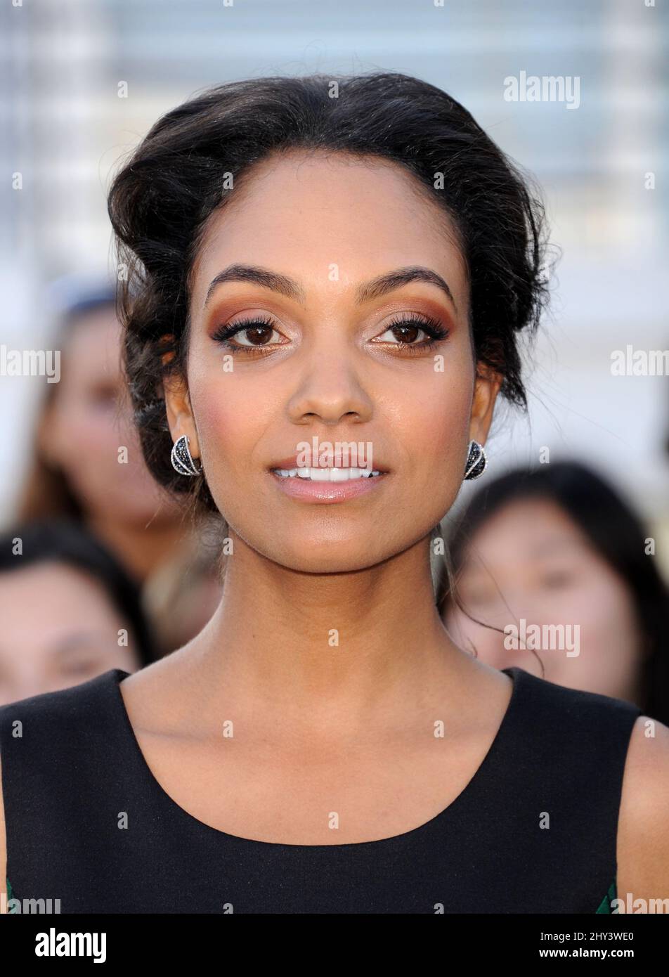 Lyndie Greenwood arriving for the Divergent Premiere held at the Regent ...